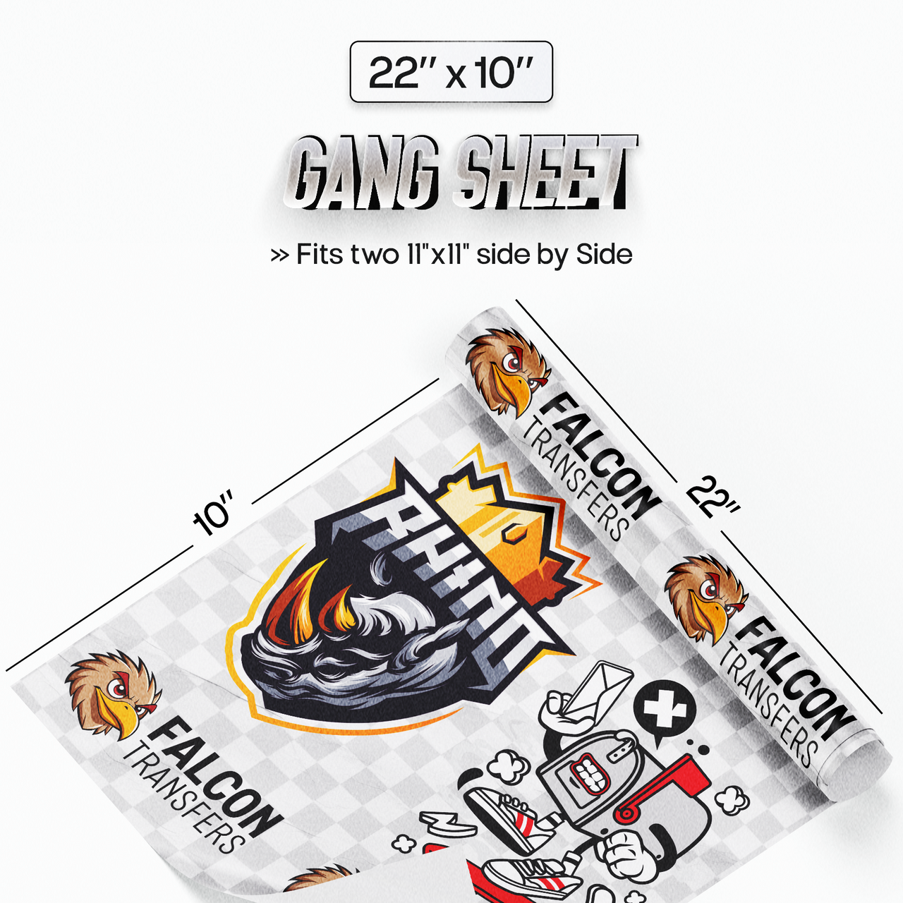 DTF Heat Transfers - Upload Your DTF Sheet – Falcon Transfers