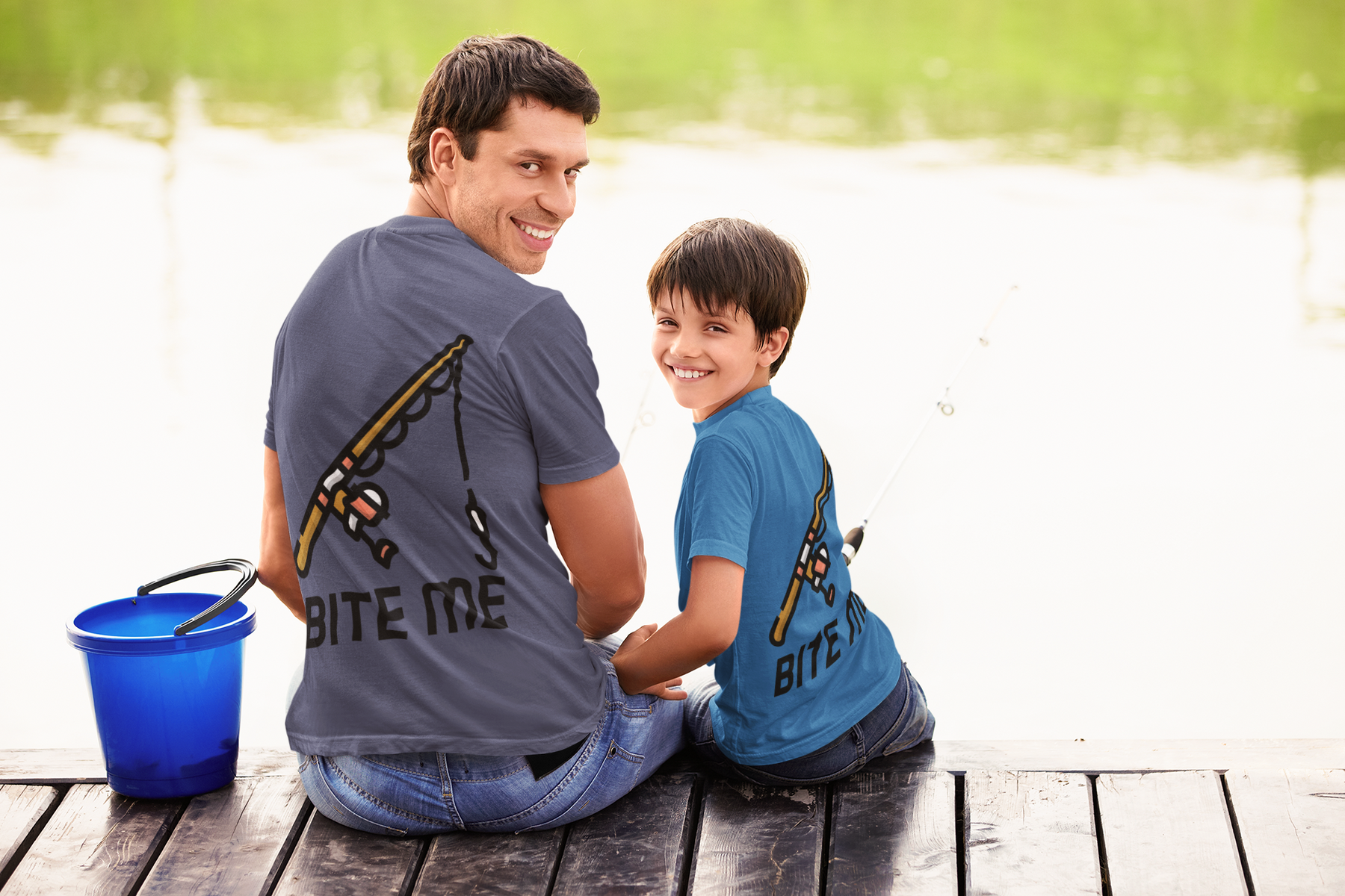 🎣 Bite Me – Minimal Fishing Rod DTF Transfer FT834 – Falcon Transfers