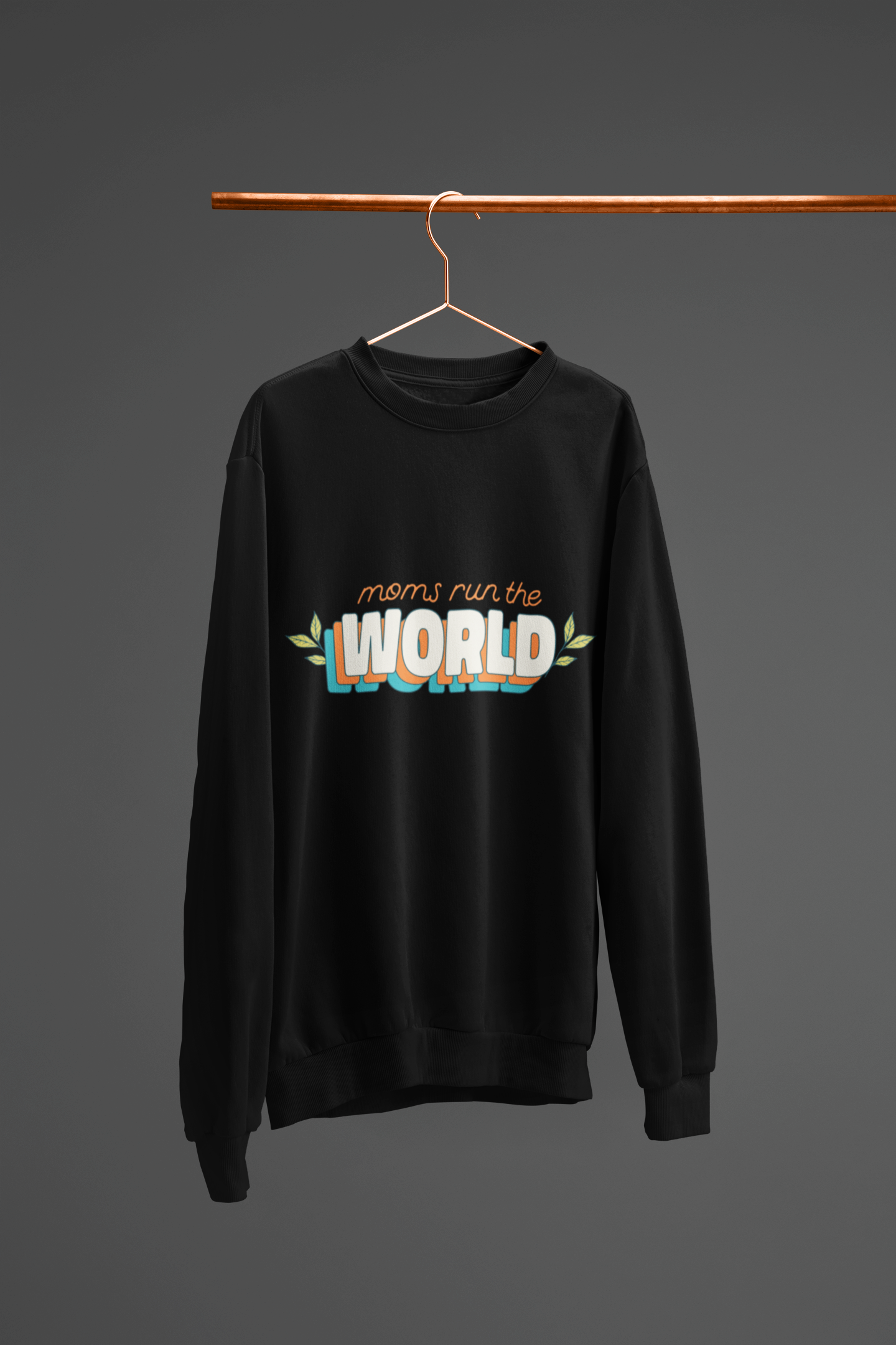 👑💪 MOMS RUN THE WORLD | Power Mom DTF Transfer FT844 – Falcon Transfers