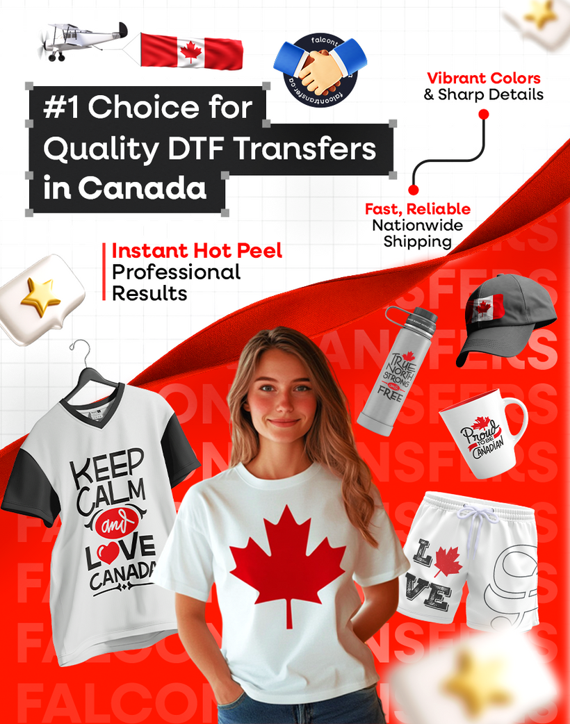 Custom Wholesale DTF Transfers Canada – Falcon Transfers