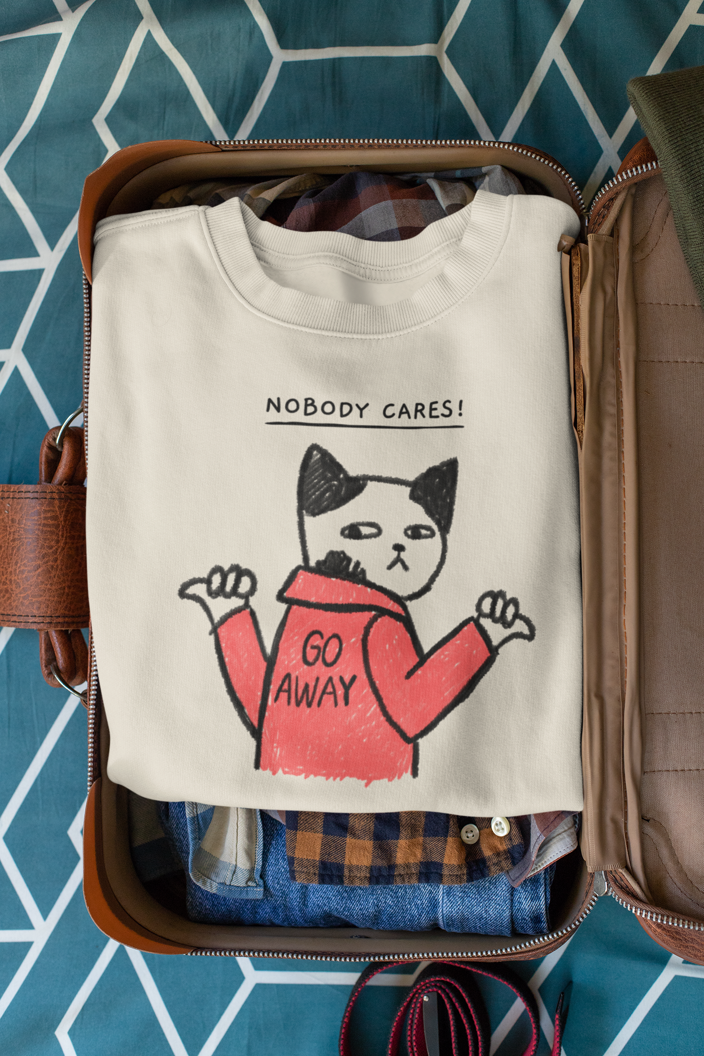 🚨 Go Away | Bold Statement DTF Transfer FT862 – Falcon Transfers