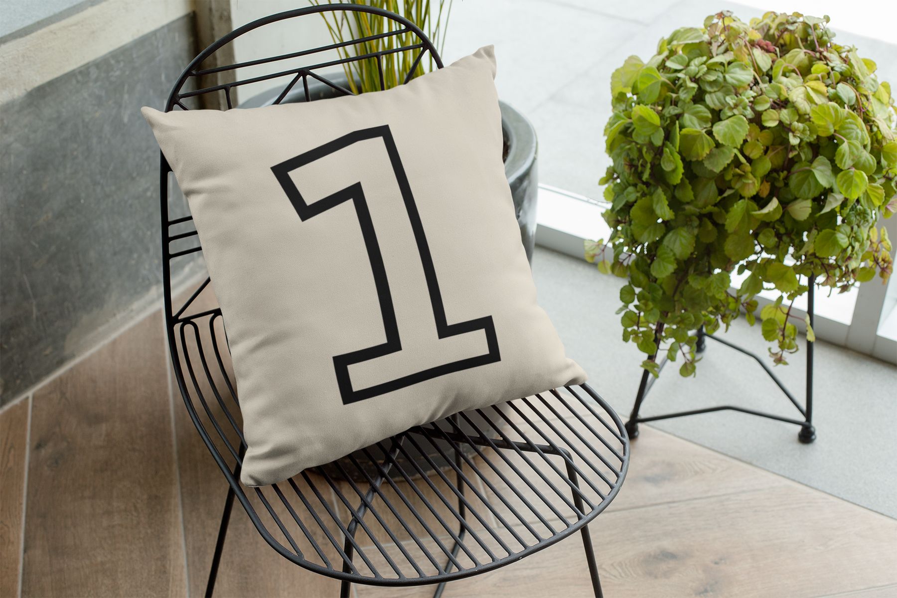 ⬛ “1” – One – Solid Black Outline Numeric | DTF Transfer FT1051 ...