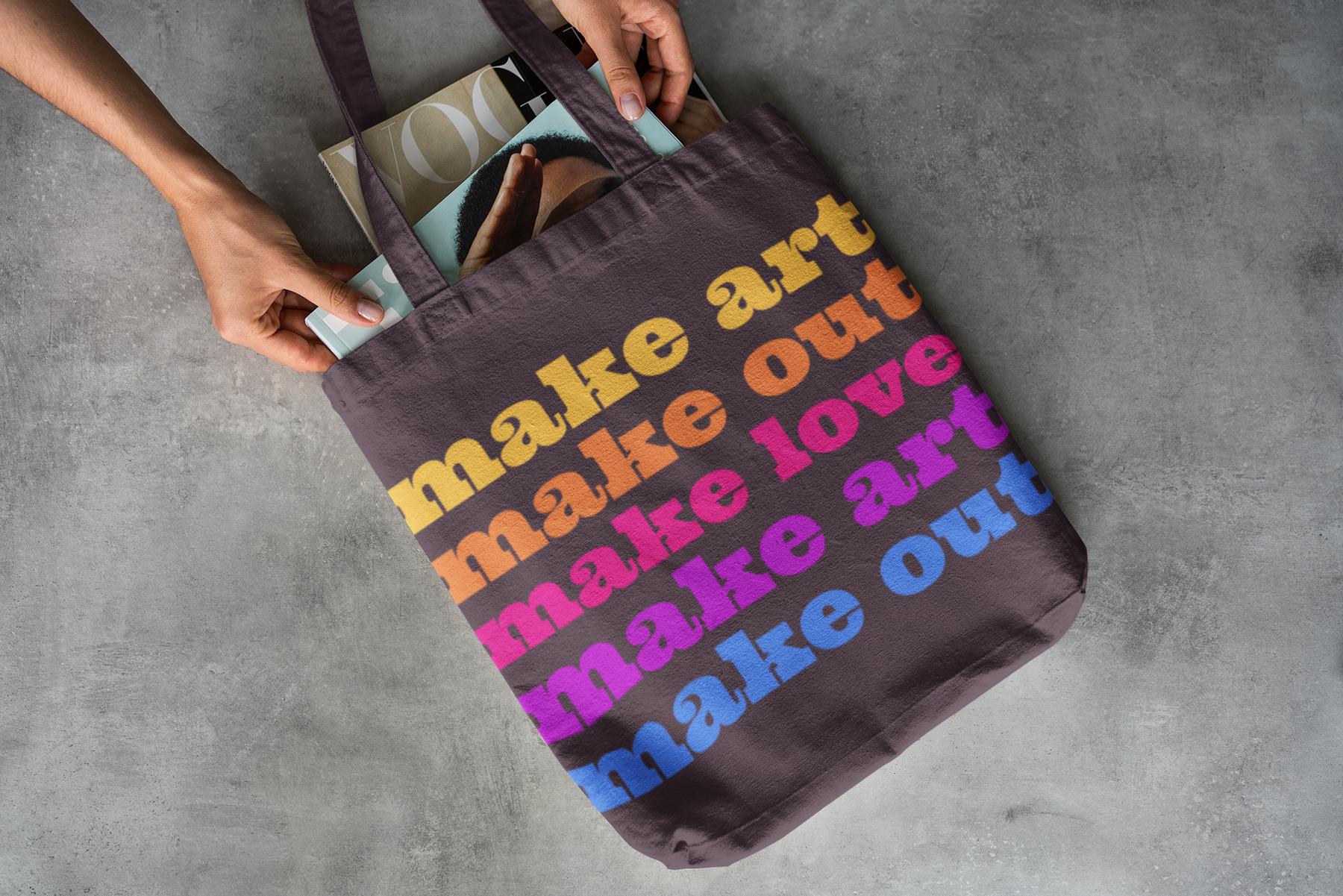 🖤 Make Art - Make Out - Make Love - Make Art | Bold Typography DTF Tra ...