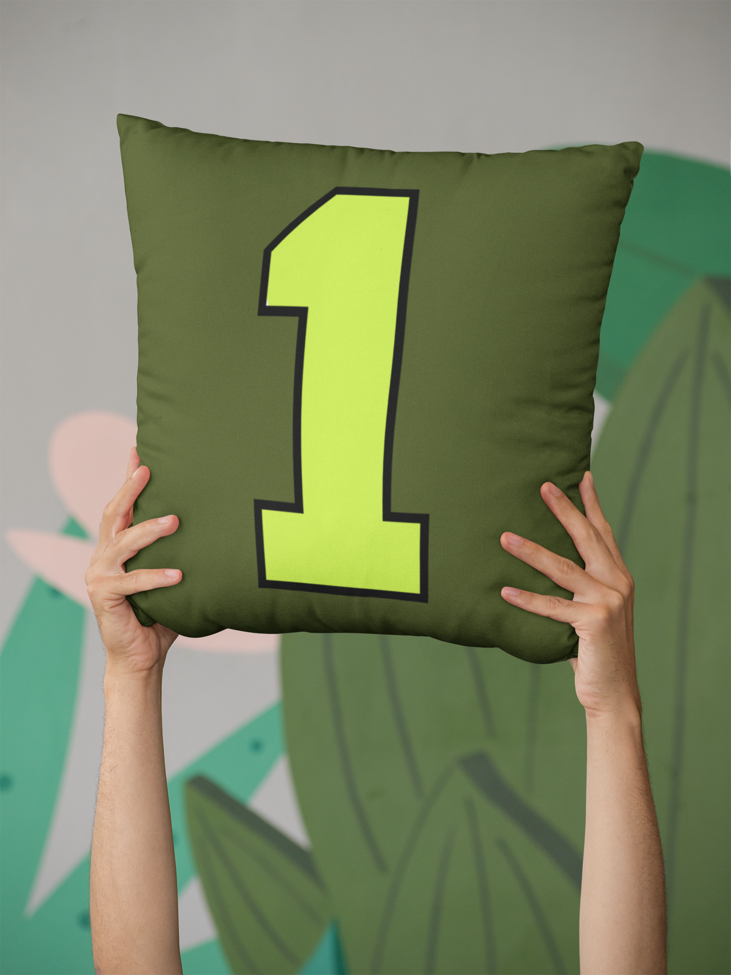 🎾 “1” – One – Neon Green Tennis-Style Numeric | DTF Transfer FT1041 ...