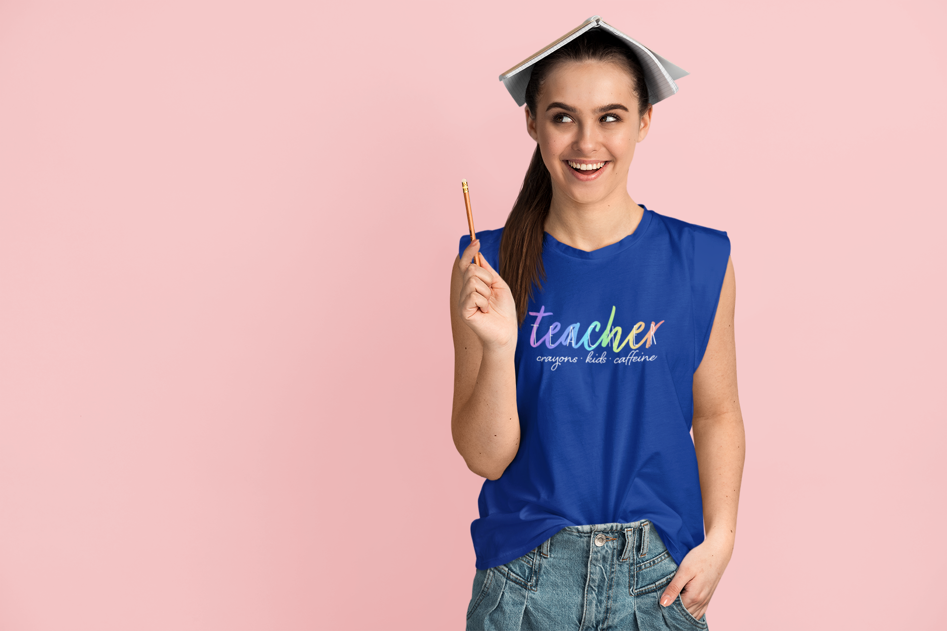 🌈📚 Teacher – Rainbow Gradient | Inclusive Education DTF Transfer FT674 ...