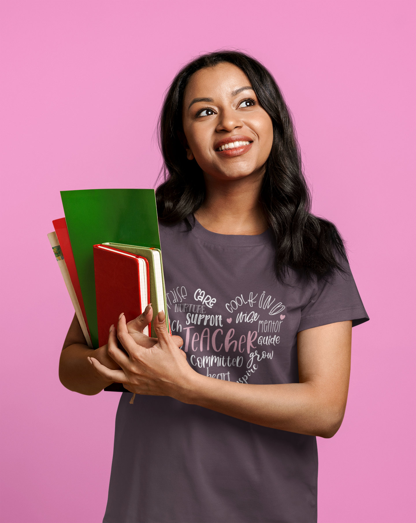 🍎💗 Teacher Word Art | DTF Transfer FT930 – Falcon Transfers