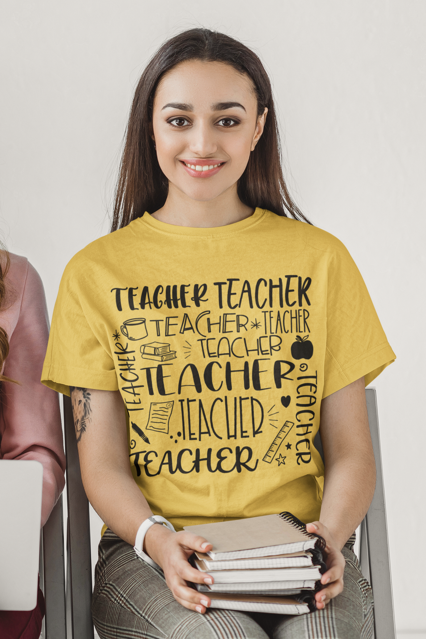 📚🍎 ️ Teacher Icons Collage – Everyday Educator Life | DTF Transfer FT9 ...