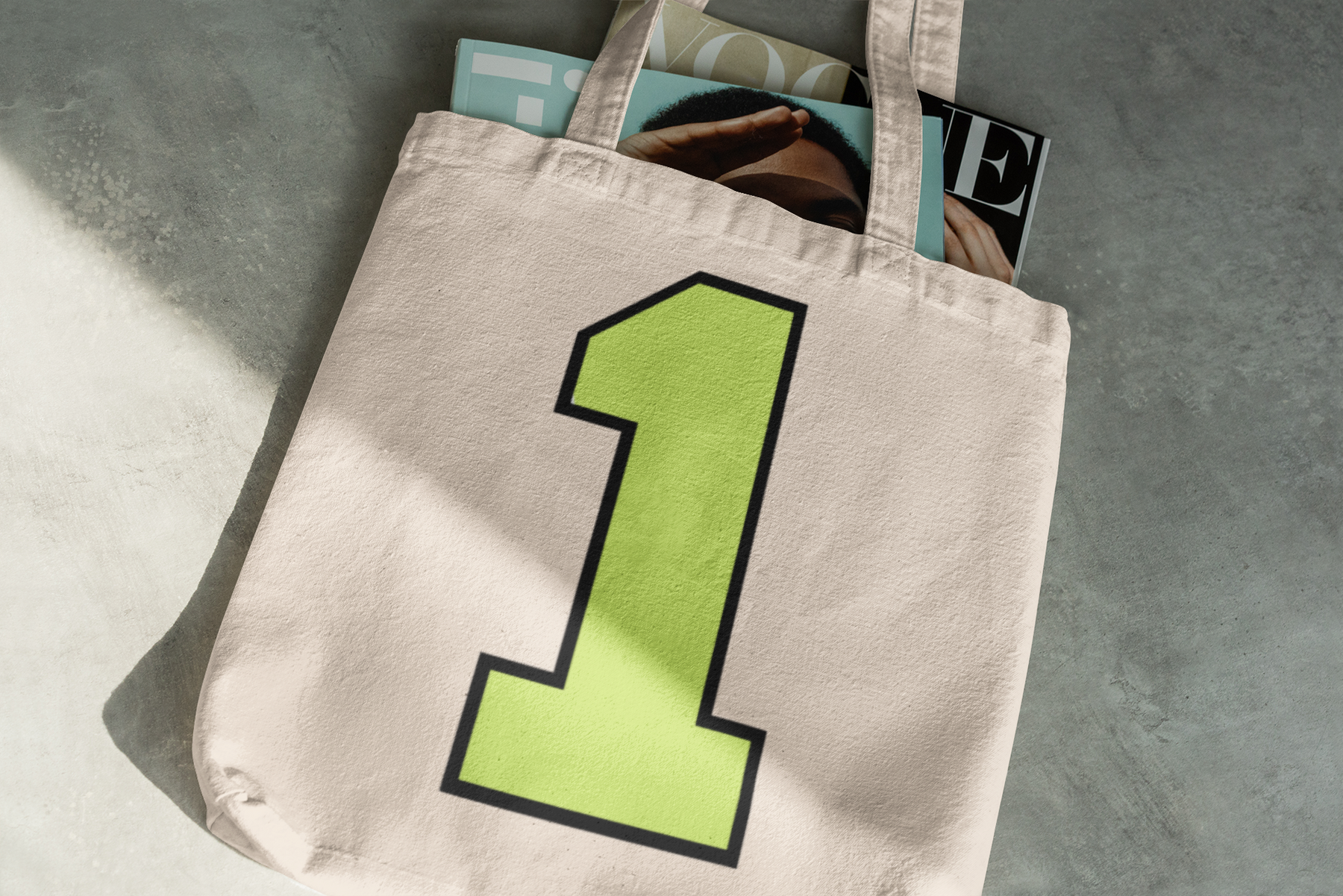 🎾 “1” – One – Neon Green Tennis-Style Numeric | DTF Transfer FT1041 ...